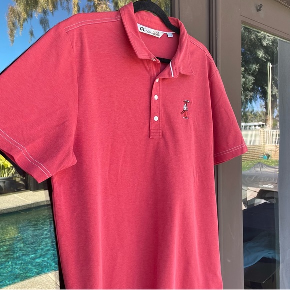Travis Mathew | Shirts | Travis Mathew Red Golf Polo With Umbrella ...